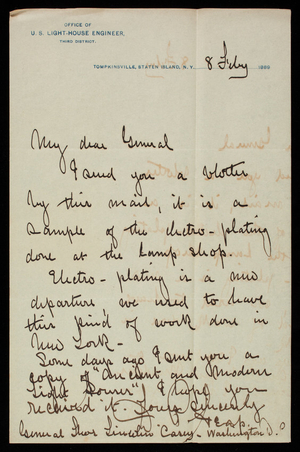 [David P.] Heap to Thomas Lincoln Casey, February 8, 1889 - Digital ...