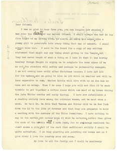 Letter from Loulie Mathews to undisclosed recipient - Digital Commonwealth