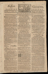 The Boston-Gazette, and Country Journal, 6 December 1773 - Digital ...