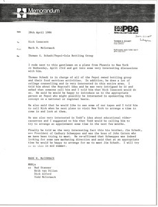 Memorandum from Mark H. McCormack to Rick Isaacson - Digital Commonwealth