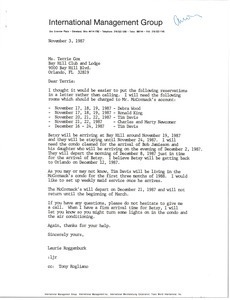 Letter from Laurie Roggenburk to Terrie Cox - Digital Commonwealth