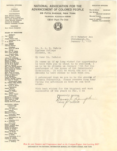 Letter from Daisy E. Lampkin to W. E. B. Du Bois - Digital Commonwealth