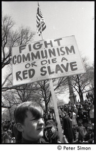 Resistance on the Boston Common: young counter-protester (Polish ...