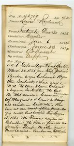 Tewksbury Almshouse Intake Record: Roderick, Lewis - Digital Commonwealth