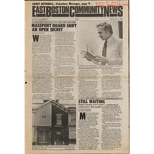 East Boston Community News : February 12, 1985. volume 15, number 9 ...