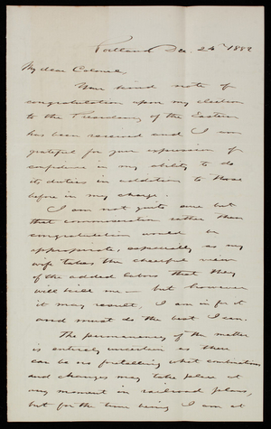 General E. B. Larkin to Thomas Lincoln Casey, December 24, 1882 ...