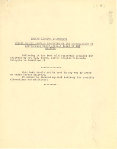 United Kingdom Delegation report of the Special Committee on the ...