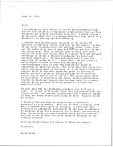 Letter from David Wilde to C. J. Gorringe - Digital Commonwealth