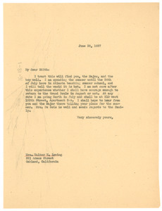 Letter from W. E. B. Du Bois to Harriet Loving - Digital Commonwealth