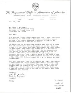 Letter from James Ray Carpenter to Mark H. McCormack - Digital Commonwealth