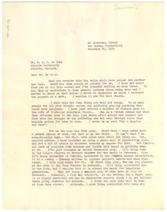 Letter from Shirley Graham to W. E. B. Du Bois - Digital Commonwealth