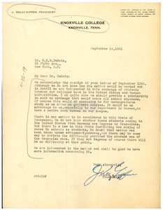 Letter from J. Kelly Giffen to W. E. B. Du Bois - Digital Commonwealth