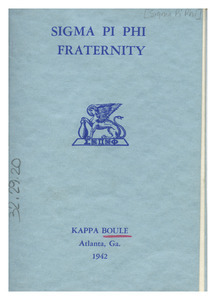 Sigma Pi Phi, Kappa Boulé program - Digital Commonwealth