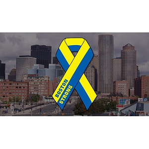 Digital Image: Boston Strong Ribbon with City Background - Digital ...