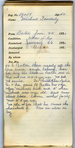 Tewksbury Almshouse Intake Record: Powderly, Michael - Digital Commonwealth