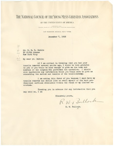 Letter from R. W. Bullock to W. E. B. Du Bois - Digital Commonwealth