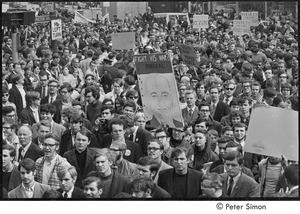 Resistance rally: demonstrators marching - Digital Commonwealth