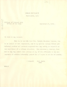 Letter from Howard University - Digital Commonwealth