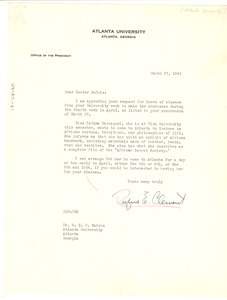 Memorandum from Rufus E. Clement to W. E. B. Du Bois - Digital Commonwealth
