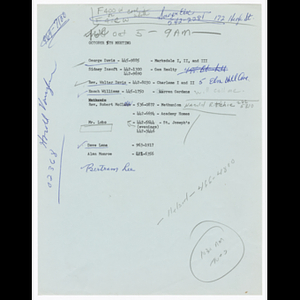 List of attendants of October 5, 1971 meeting with notes - Digital ...