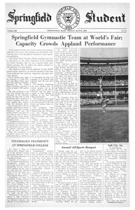 The Springfield Student (vol. 52, no. 24) May 21, 1965 - Digital ...