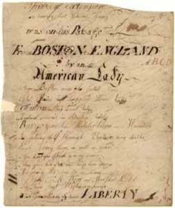 Poem about British by an American Lady, 11 Feb. [1776] - Digital ...