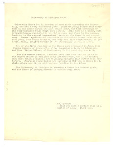 University of Michigan notes - Digital Commonwealth