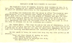 Barbados House pays tribute to Marryshow - Digital Commonwealth