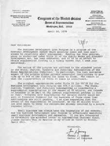 Letter from Thomas J. Downey to Colleagues - Digital Commonwealth