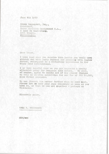 Letter from Mark H. McCormack to Bruce Rappaport - Digital Commonwealth