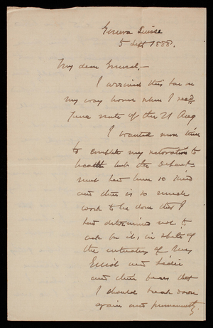 [George H. Elliot] to Thomas Lincoln Casey, September 5, 1888 (2 ...