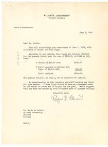 Letter from Rufus E. Clement to W. E. B. Du Bois - Digital Commonwealth