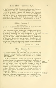 1796 Chap. 0008 An Act To Incorporate John Cleaves And Others For The ...