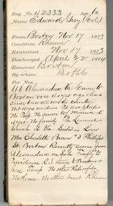 Tewksbury Almshouse Intake Record: Grey, Edward - Digital Commonwealth