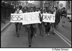 Resistance rally: anti-draft and anti-Vietnam war protesters marching ...