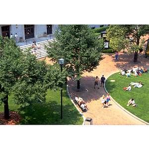 View of Krentzman Quadrangle from the roof of Ell Hall - Digital ...