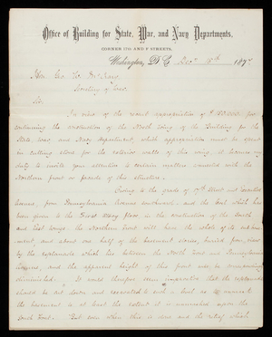 Thomas Lincoln Casey to George W. McCrary, December 15, 1877 - Digital ...