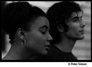 Donna Carson and Hedge Capers (of Hedge and Donna): close-up portrait ...