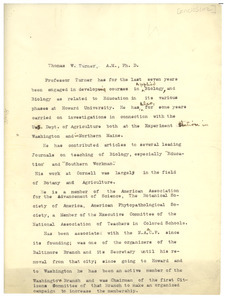 Thomas W. Turner biography - Digital Commonwealth