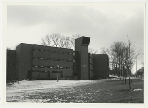 Gulick Hall from across a field - Digital Commonwealth