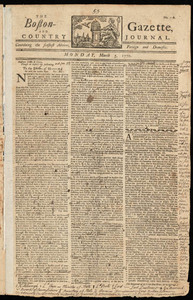 The Boston-Gazette, and Country Journal, 5 March 1770 - Digital ...
