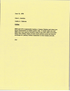 Letter from Judith A. Chilcote to John L. Macklin - Digital Commonwealth
