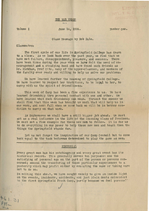 The War Whoop (vol. 1, no. 1) June 14, 1924 - Digital Commonwealth