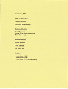 Memorandum from Judith A. Chilcote to Mark H. McCormack - Digital ...