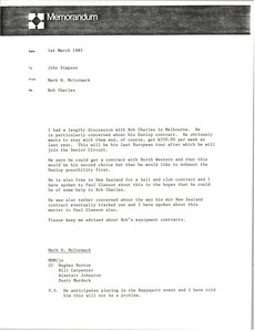Memorandum from Mark H. McCormack to John Simpson - Digital Commonwealth