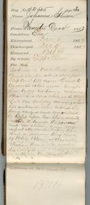 Tewksbury Almshouse Intake Record: Gleason, Johanna - Digital Commonwealth