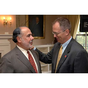 Anthony Manganaro and William Bartolini converse at the Torch Scholars ...