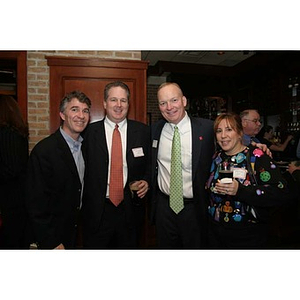 Jack Moynihan poses with three others at the Northeastern University ...