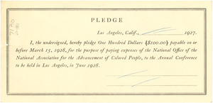NAACP Pledge form - Digital Commonwealth