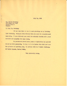 Letter from W. E. B. Du Bois to Fenner Brookway - Digital Commonwealth